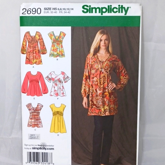 Simplicity | Other | 3 For 5 Simplicity Pattern 269 Sz 614 | Poshmark